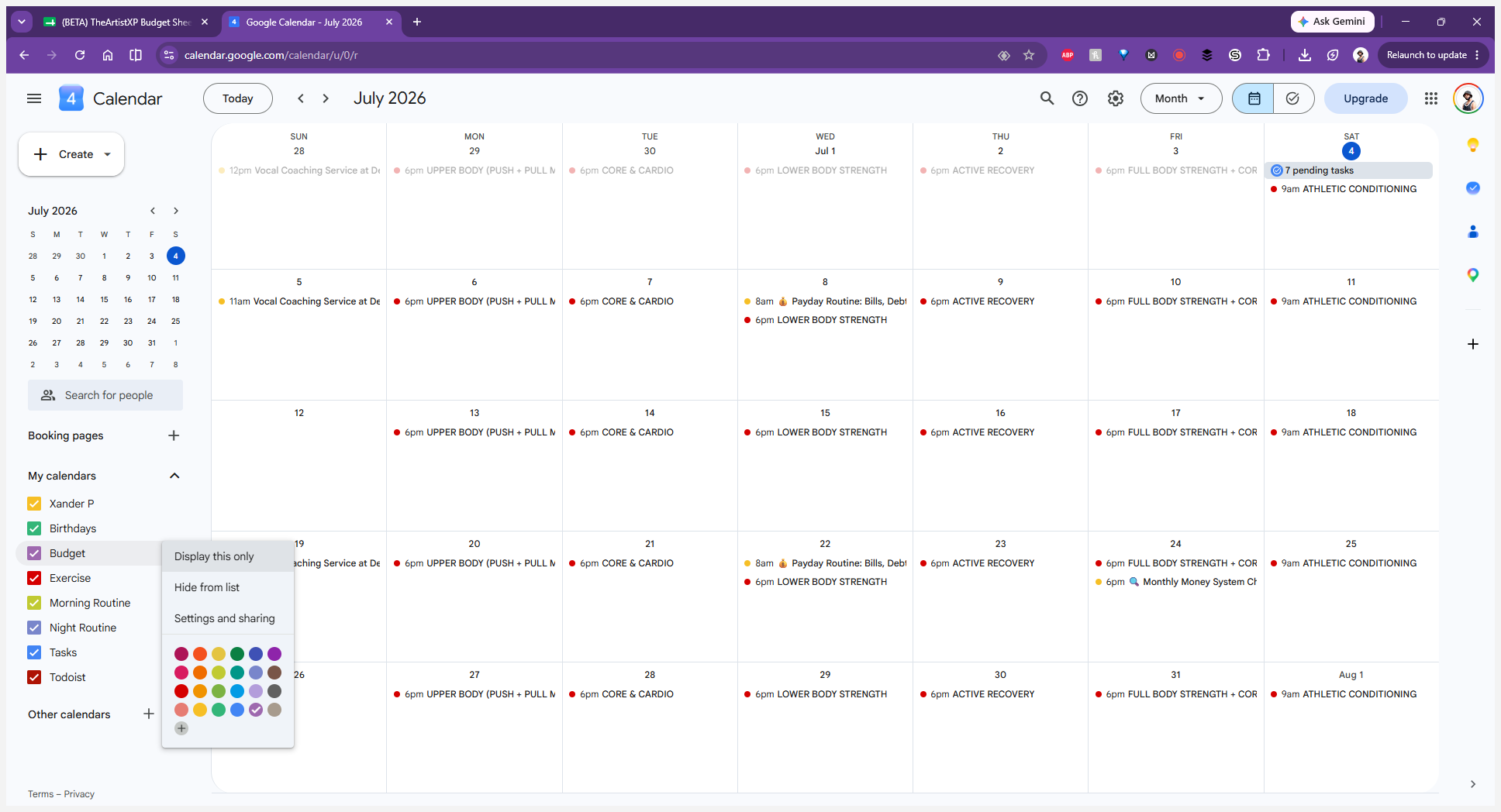 Integrate Google Calendar with Google Sheets for Budget Scheduling