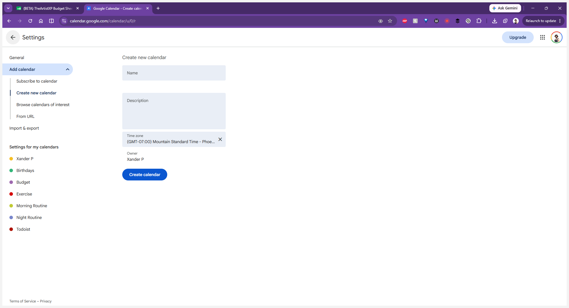 Integrate Google Calendar with Google Sheets for Budget Scheduling
